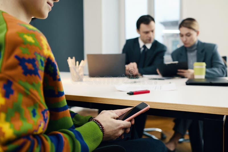 Job Candidate Waiting for the Result of Interview Stock Image - Image ...