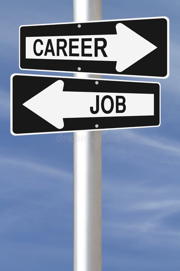 Careers - Road Sign. stock photo. Image of motivational - 4563810