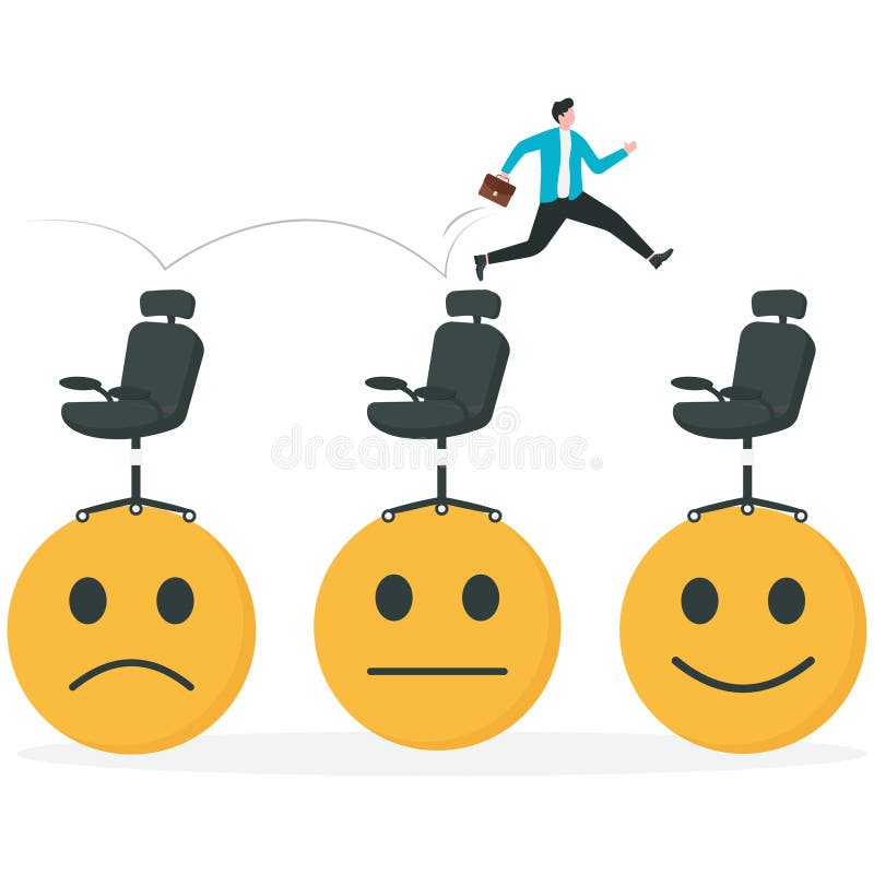 Job Changes in the Short Time of New Generation Graduates, Stock Vector ...