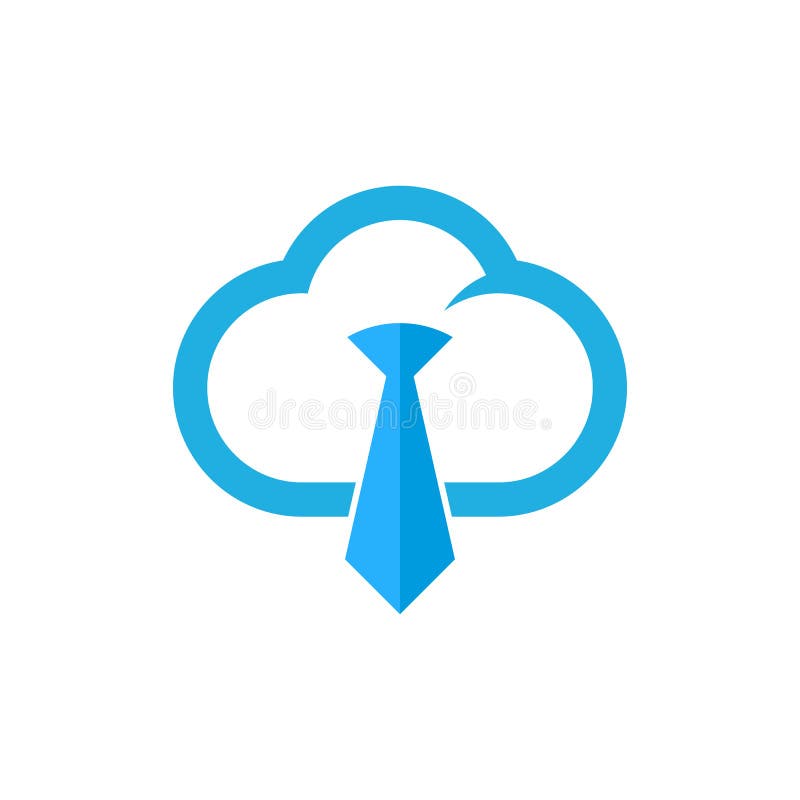 Job Cloud Logo Icon Design stock vector. Illustration of computing ...