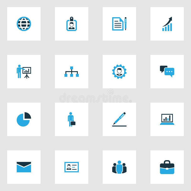 Job Colorful Icons Set. Collection of Manager Stock Vector ...