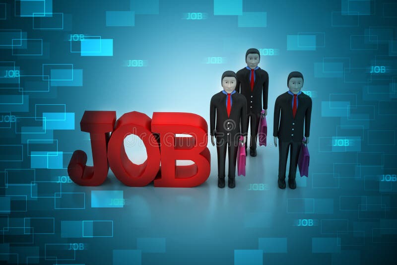 Job concept stock illustration. Illustration of interview - 54706230