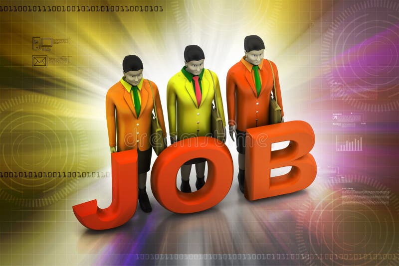 Job concept stock illustration. Illustration of graphic - 56758945
