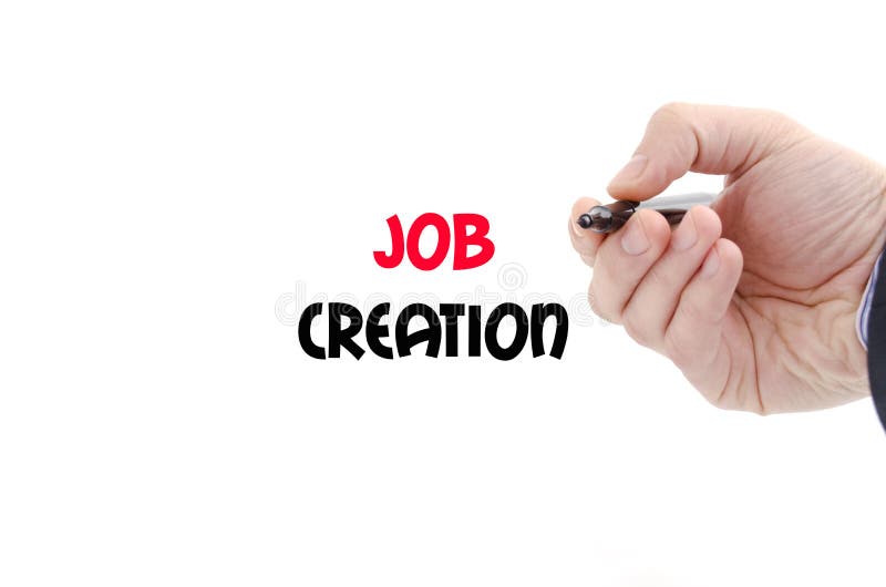 Job creation text concept stock photo. Image of interpersonal - 89526142