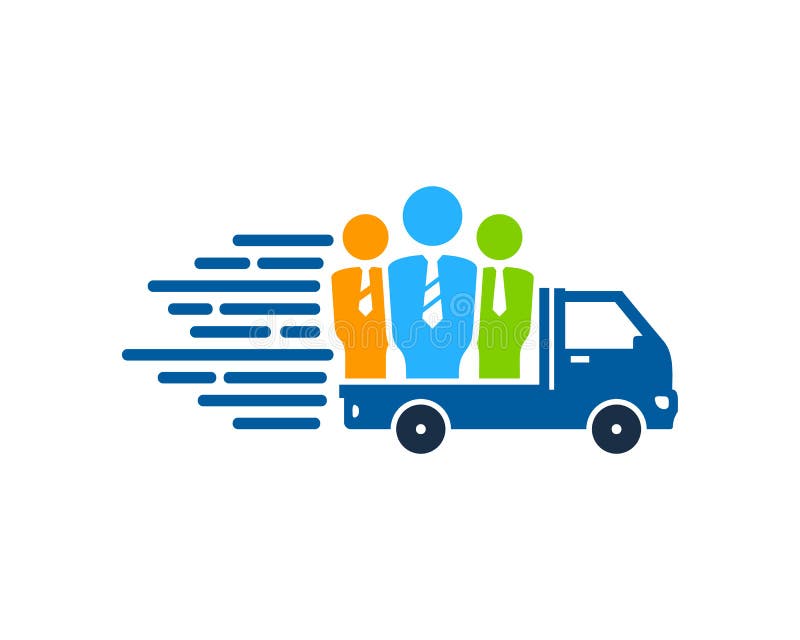 Job Delivery Logo Icon Design Stock Vector - Illustration of manager ...
