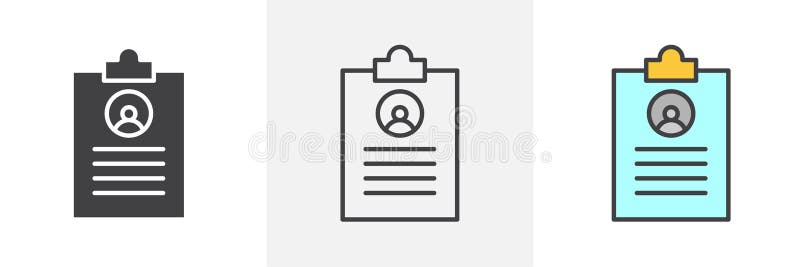 Job description icon stock vector. Illustration of letter - 341277245