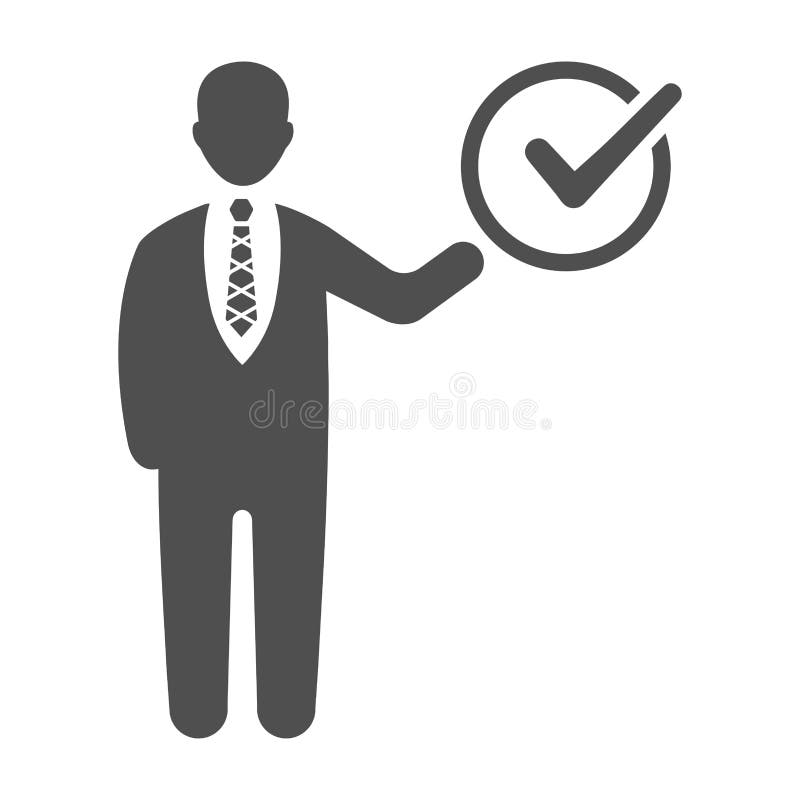 Job Done Gray Icon, Work Completed, Approved Stock Vector ...