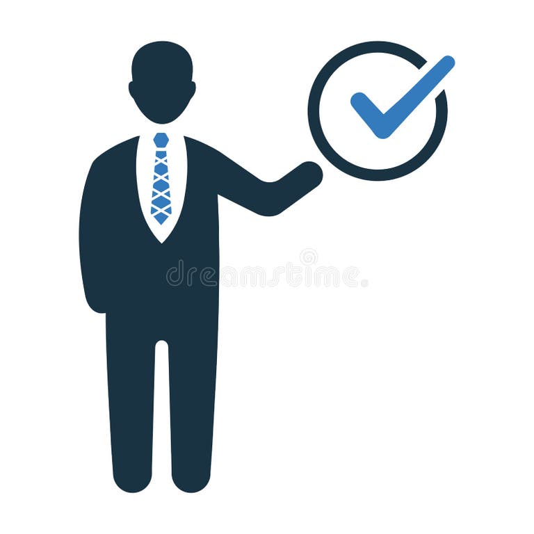 Job Done Icon, Work Completed, Approved Stock Vector - Illustration of ...