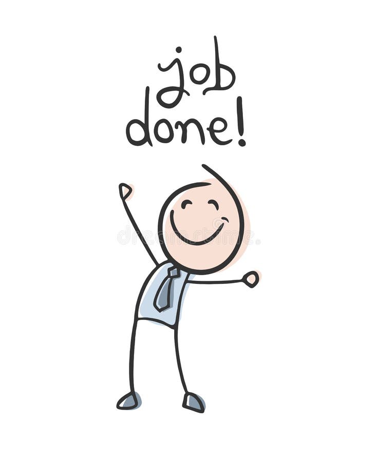 Job done message stock vector. Illustration of concept - 167230328