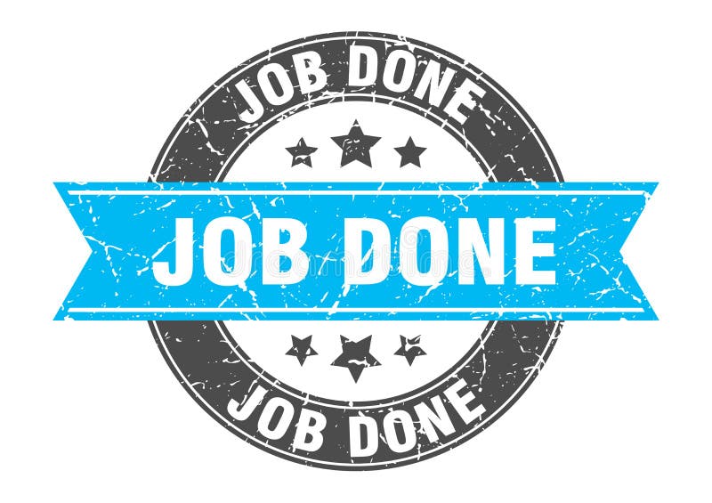 Job done stamp stock vector. Illustration of circle - 162722282