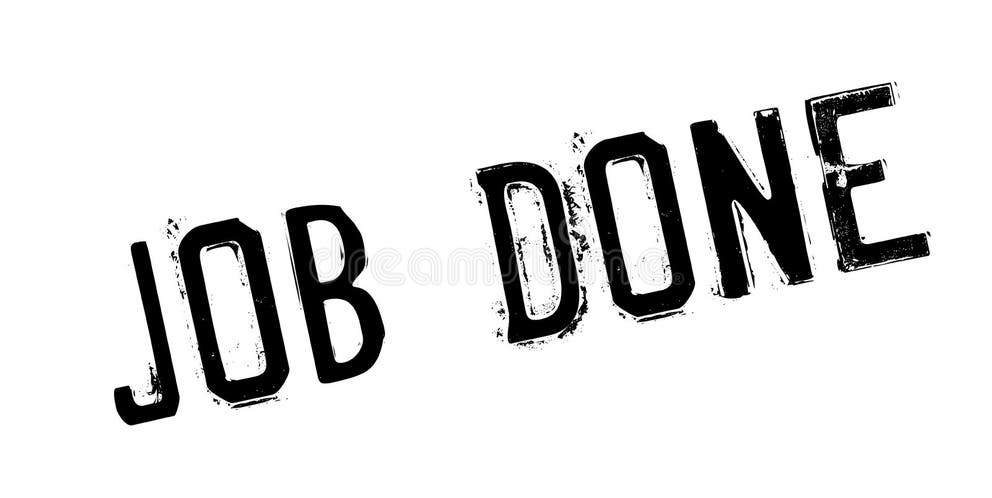 Job Done-Stempel vektor abbildung. Illustration von mission - 98791832
