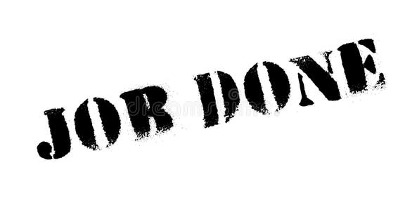 Job Done-Stempel vektor abbildung. Illustration von ausführung - 98791838