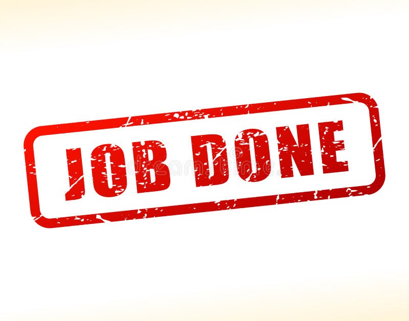 DONE Text on Green Grungy Vintage Stamp Stock Illustration ...