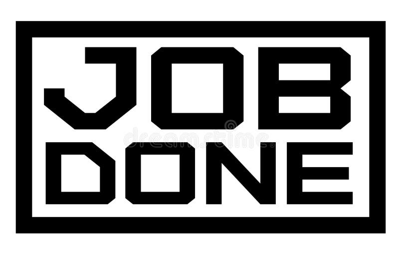 Job Done typographic stamp stock vector. Illustration of isolated ...