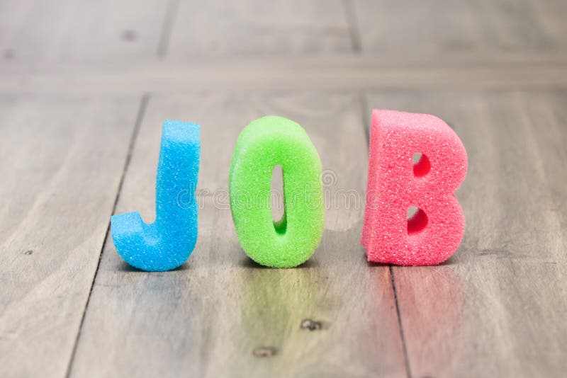 Job stock image. Image of childhood, letters, profession - 37759587