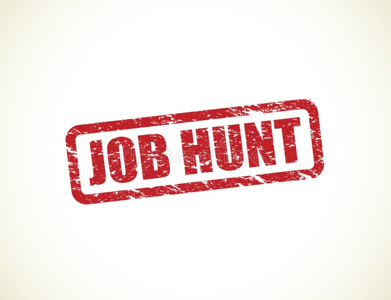 Job hunt stamp stock vector. Illustration of miscellaneous - 85293359