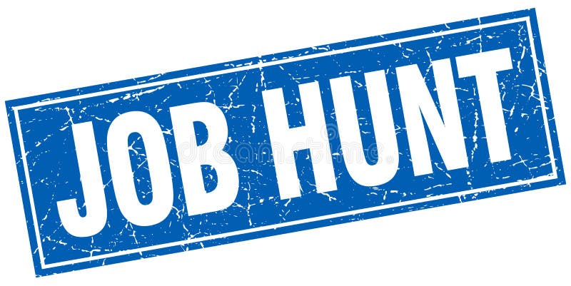 Job hunt stamp stock vector. Illustration of vector - 125007831