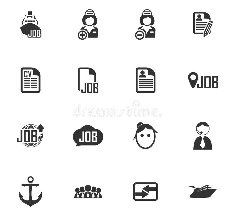Job icons set stock illustration. Illustration of choose - 88902626