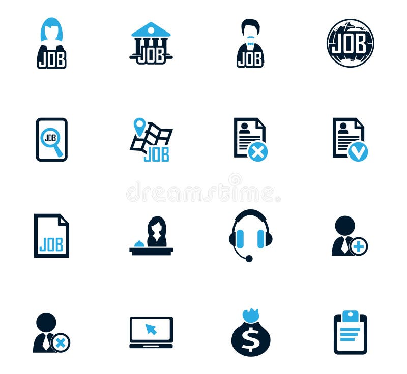 Job icons set stock illustration. Illustration of person - 88928194