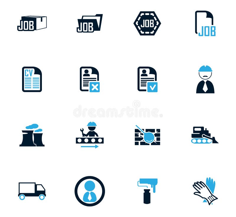 Job icons set stock illustration. Illustration of choose - 88928489