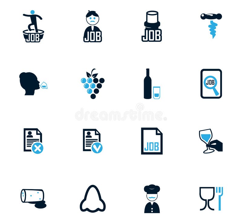 Job icons set stock illustration. Illustration of element - 88938622