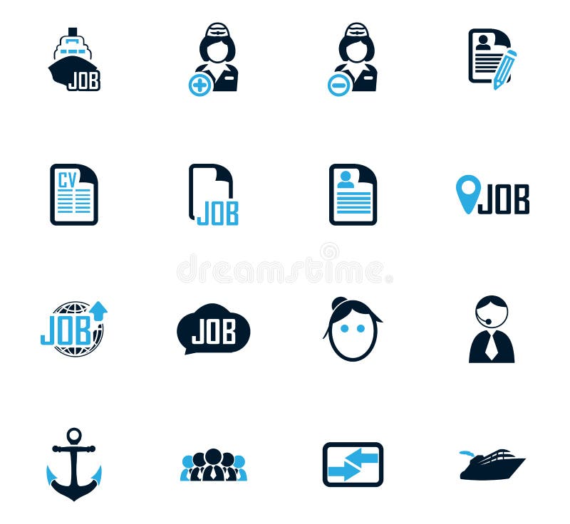 Job icons set stock illustration. Illustration of icon - 88938915