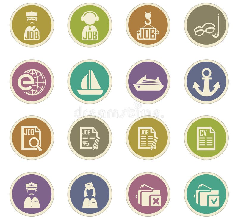 Job icons set stock vector. Illustration of crane, discussion - 89023530