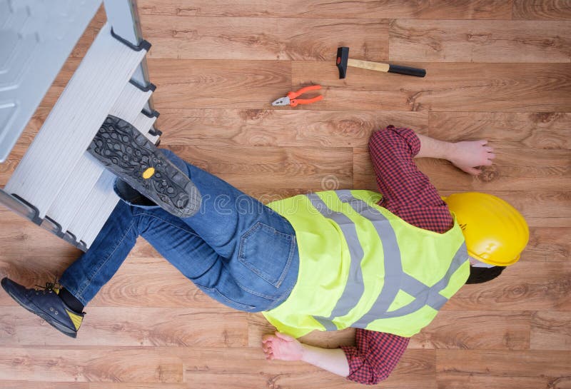 Painful Worker after on the Job Injury Stock Photo - Image of ...