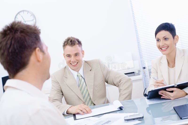 Job interview stock image. Image of casual, expression - 22664743