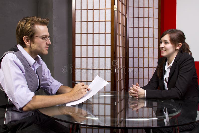 Job Interview foto de archivo. Imagen de reanudar, corporativo - 31925922