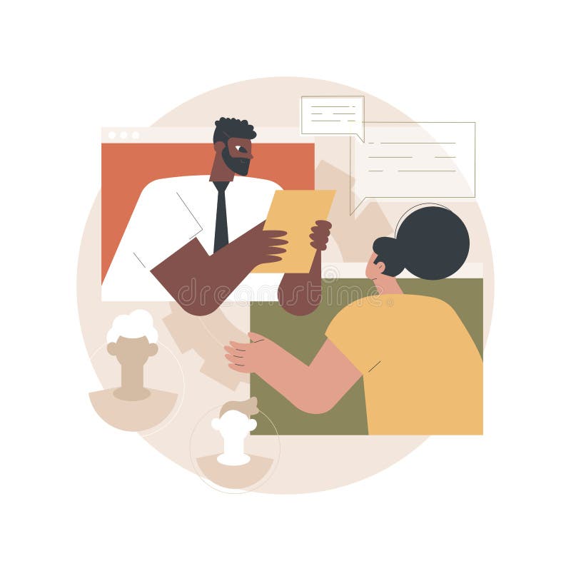 Job Interview Abstract Concept Vector Illustration. Stock Vector ...