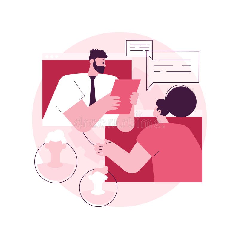 Job Interview Scene Flat Design Stock Illustrations – 302 Job Interview ...