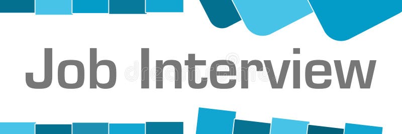 Job Interview Blue Abstract Shapes Background Stock Illustration ...