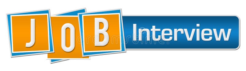 Job Interview Blue Abstract Stripes Stock Illustration - Illustration ...