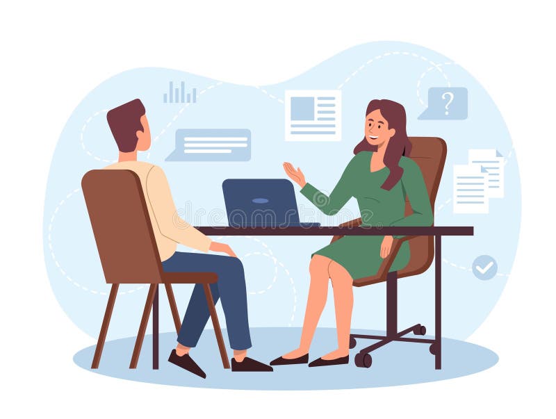 Job interview concept stock vector. Illustration of recruitment - 269792012 Job interview concept stock vector. Illustration of recruitment - 269792012