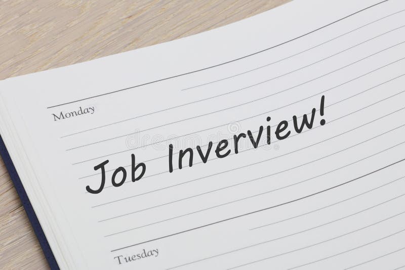 Job interview reminder stock image. Image of interview - 16444243
