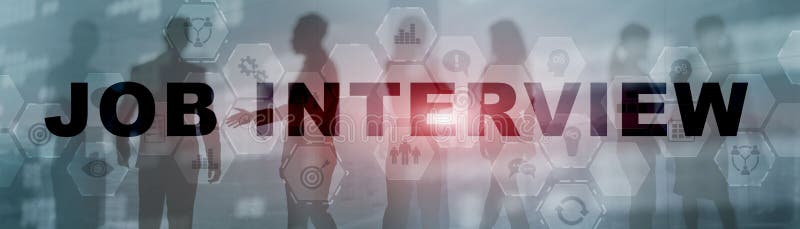 Job Interview with the Employer. Abstract Business Banner. Stock Image ...
