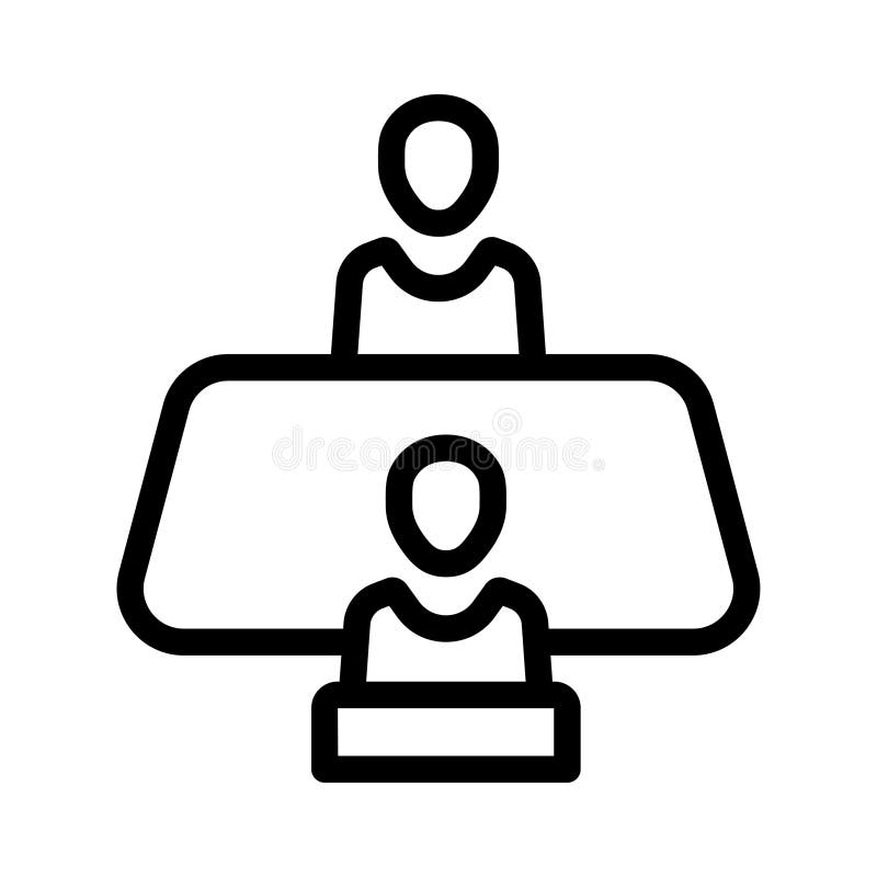 Job Interview icon stock vector. Illustration of designed - 358593630