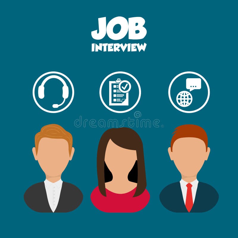 Job interview icon design stock vector. Illustration of social - 68694055