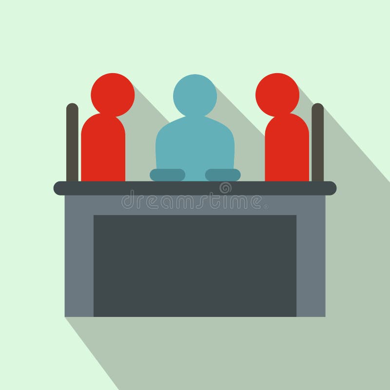 Job Interview Icon, Isometric 3d Style Stock Vector - Illustration of ...