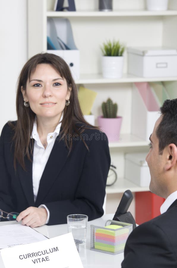 Employment interview stock image. Image of collar, asking - 30207265
