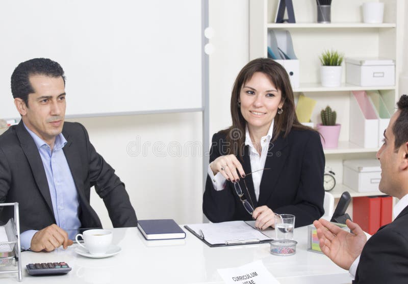 Job interview stock image. Image of paper, mediation - 30754509