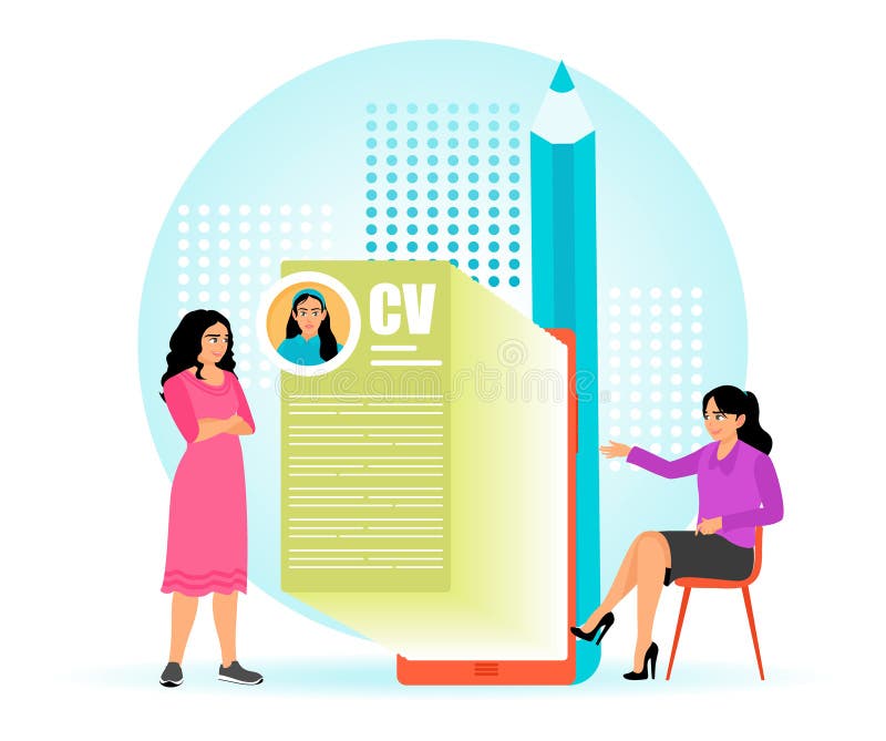 Job Interview Process with CV and Communication between Recruiter and ...