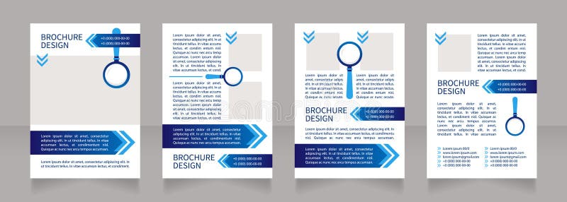 Job Interview Process Guideline Blank Brochure Layout Design Stock ...