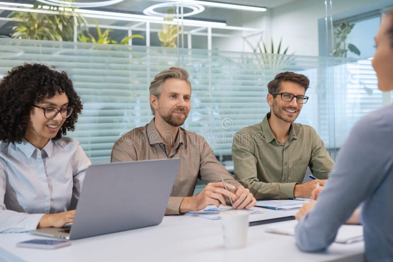 Job Interview Process is in Office. Stock Photo - Image of teamwork ...