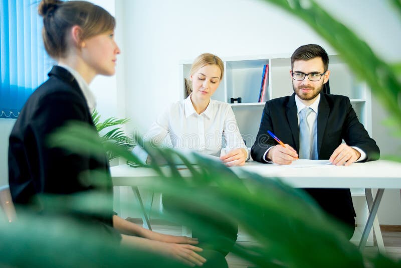 Interview in Progress Sign on Office Door Stock Photo - Image of colour ...