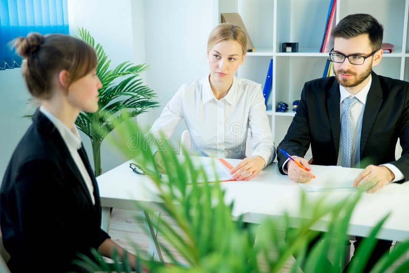 Interview in Progress Sign on Office Door Stock Photo - Image of colour ...