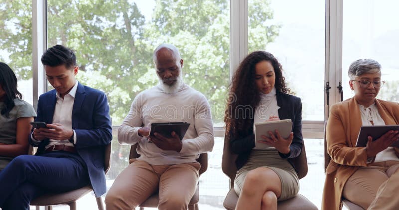 Interview, Group and Business Meeting in Office with HR Team and ...