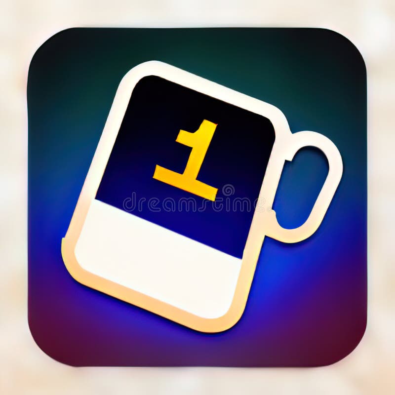 Job Interview Software App Icon. Generative AI. Stock Illustration ...