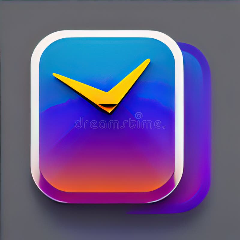 Job Interview Software App Style Icon. Generative AI. Stock ...